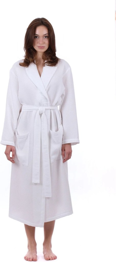 Unisex vaflový župan Vestis Saimaa bílá - XL