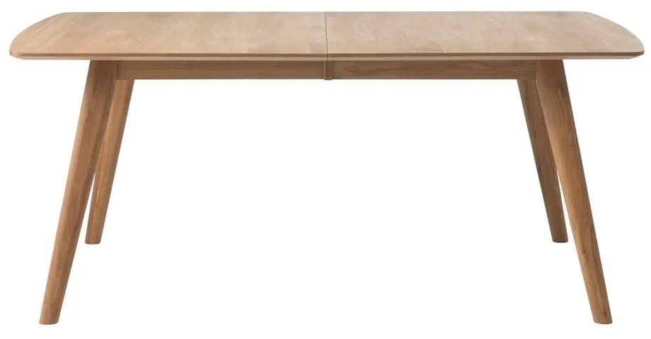 Rozkládací jídelní stůl z masivního dubu Unique Furniture Rho, 90 x 150/190 cm