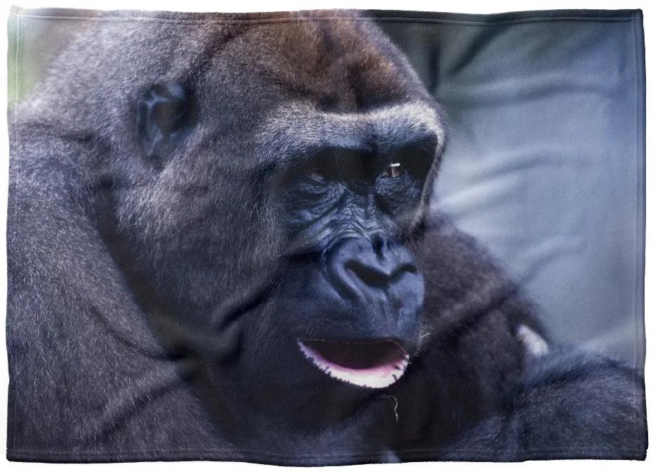 IMPAR Fleecová deka Gorila 150x120 cm (Rozměr : 150 x 120 cm, Podšití beránkem: NE)