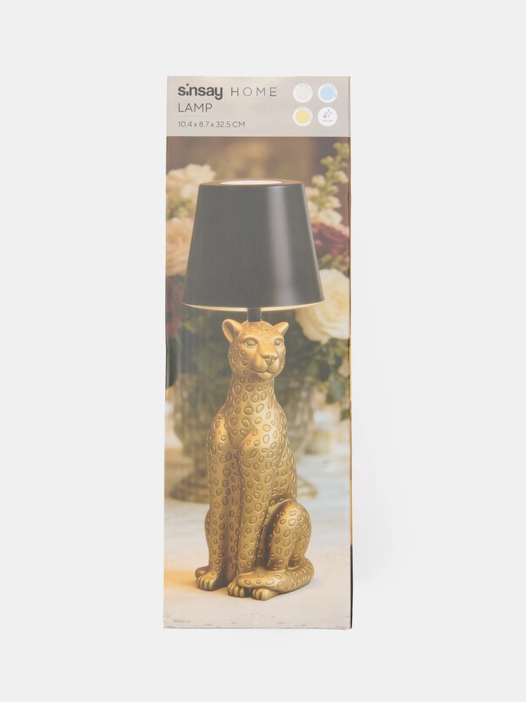 Sinsay - Stolní lampa ve tvaru geparda - zlatá