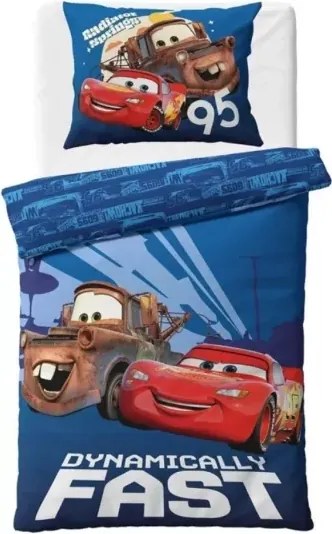 Carbotex Povlečení Cars 3 Blesk McQueen a Burák 140x200, 70x90 cm