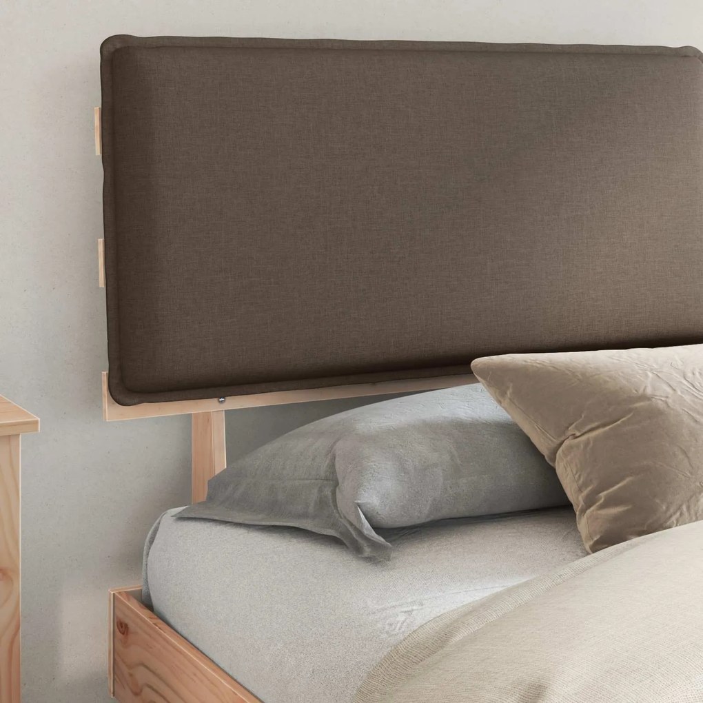 Rám postele s čalouněným čelem s čelo Taupe 180 x 200 cm 3398072