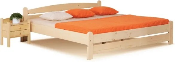 Manželská postel z masivu TORO L1 č.151, masiv smrk DOMESTAV, 180x200 cm
