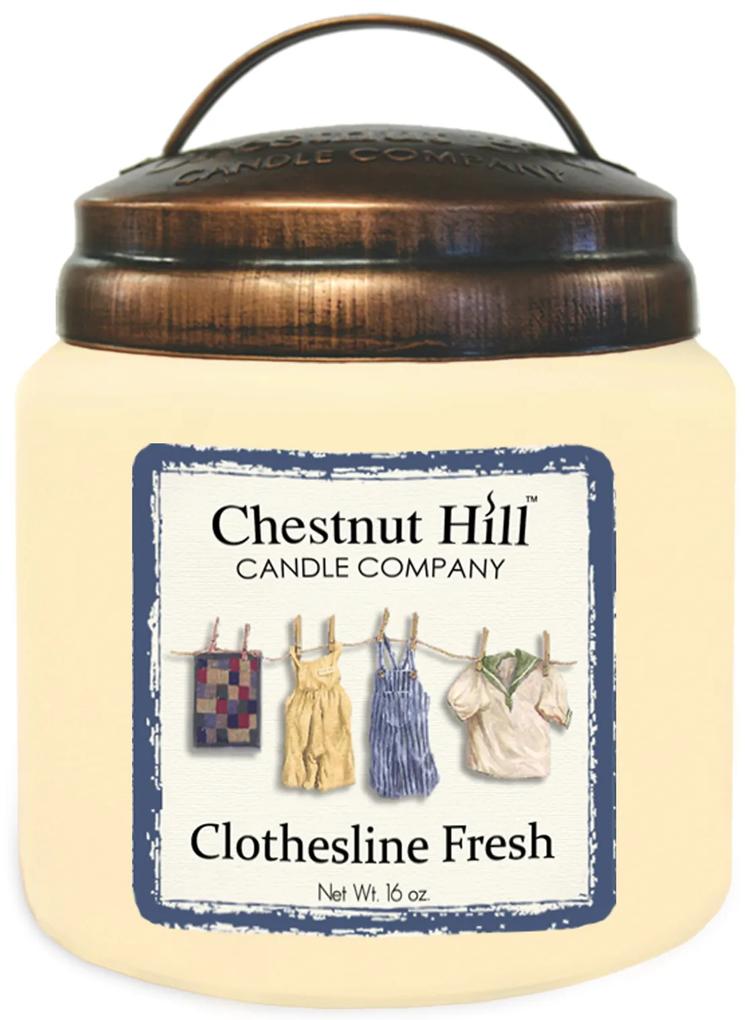 Chestnut Hill Candle CO Chestnut Hill Vonná svíčka ve skle Čisté prádlo - Clothesline Fresh, 16oz