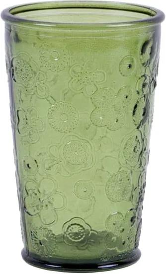 Zelená sklenice Ego Dekor Flora, 300 ml