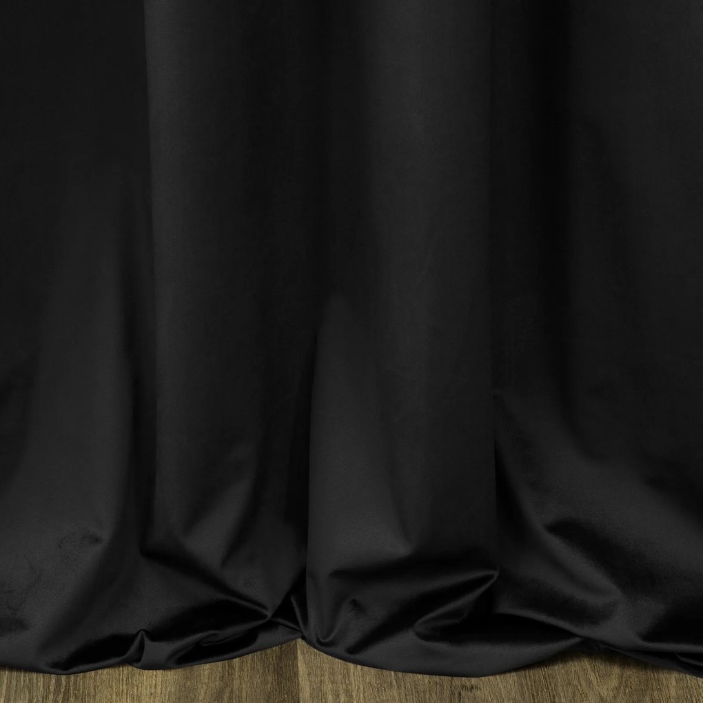 ZATEMŇOVACÍ ZÁVĚS NA PÁSCE PIERRE CARDIN SIBEL 140X270 CM ČERNÁ