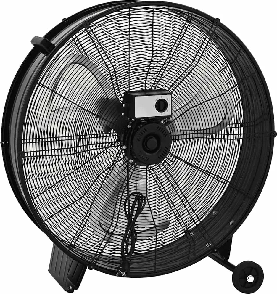 vidaXL Průmyslový bubnový ventilátor 77 cm 187,7 W černý [51454]