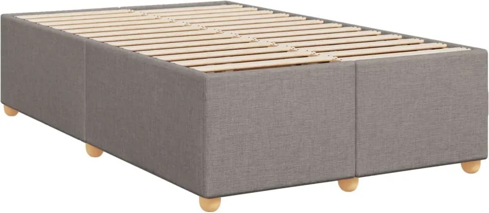 Box spring postel s matrací taupe 120x200 cm textil 3286665