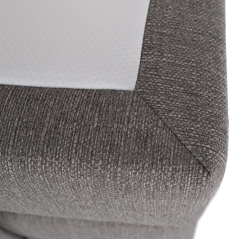 Elektrická polohovací postel, boxspring, šedá, 160x200, MURKO NEW