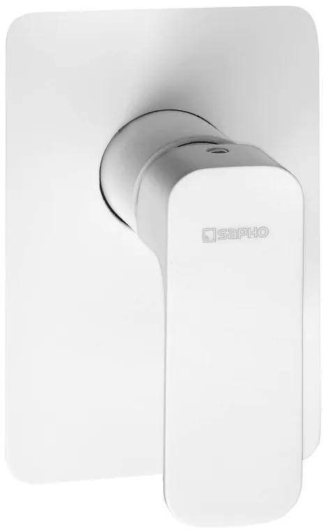 Sapho SPY podomítková sprchová baterie, 1 výstup, bílá mat