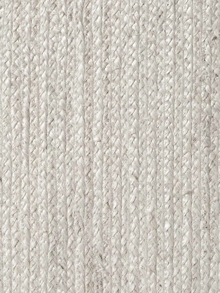 Hanse Home, Kusový koberec Jute Braided 106321 White ovál, 160x230 ovál, bílá, chodba / předsíň