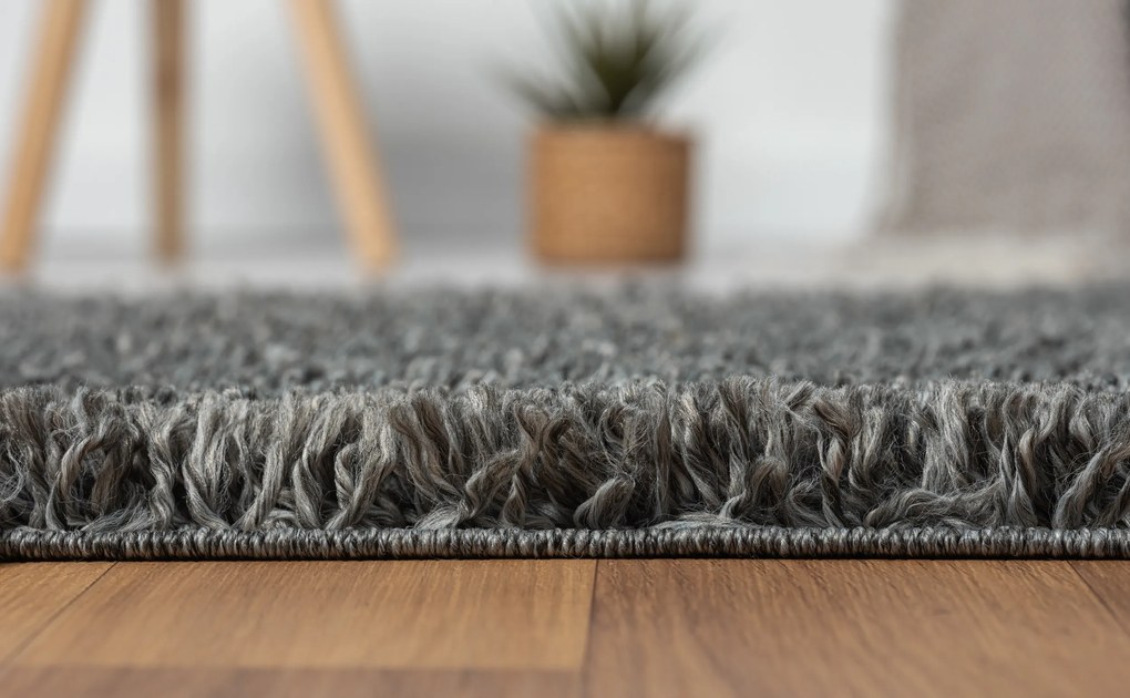 My Flair, Běhoun My Shaggy grau, 80x300, šedá, chodba / předsíň