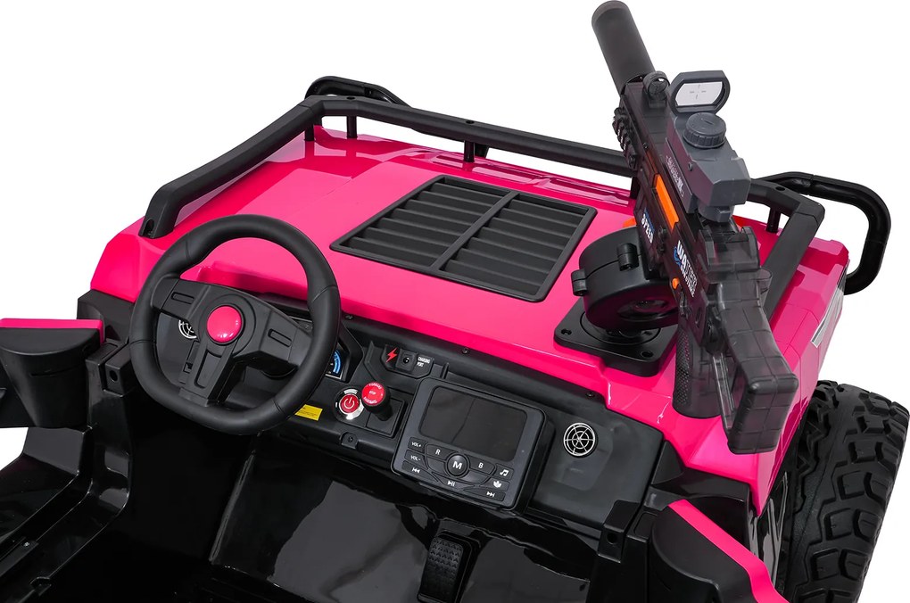 Ramiz Elektrická bugina PROSPECTOR STRONG pro děti růžová + pohon 4x4 + dálkové ovládání