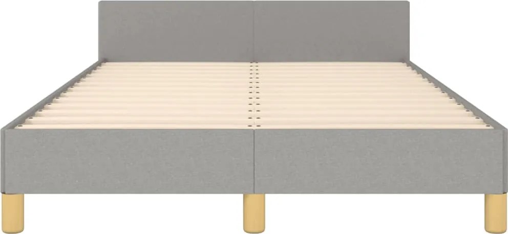 Rám postele bez matrací světle šedá 120x190 cm textil 3270499