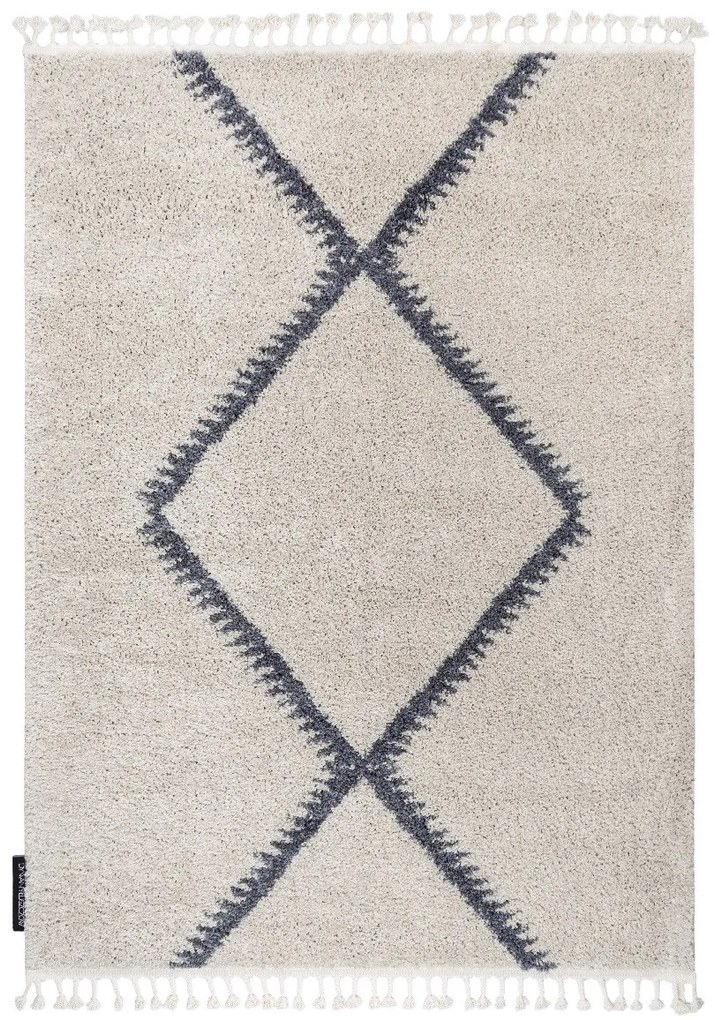 Dywany Łuszczów, Kusový koberec Berber Maknes B5910 cream and grey, 80x150, béžová, ložnice