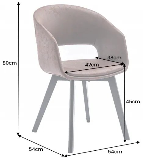 Hnědá židle Nordic Star