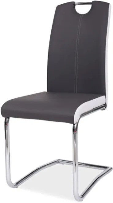 MAXIVA Jídelní židle - H-341, různé barvy na výběr Čalounění: šedá (ekokůže)
