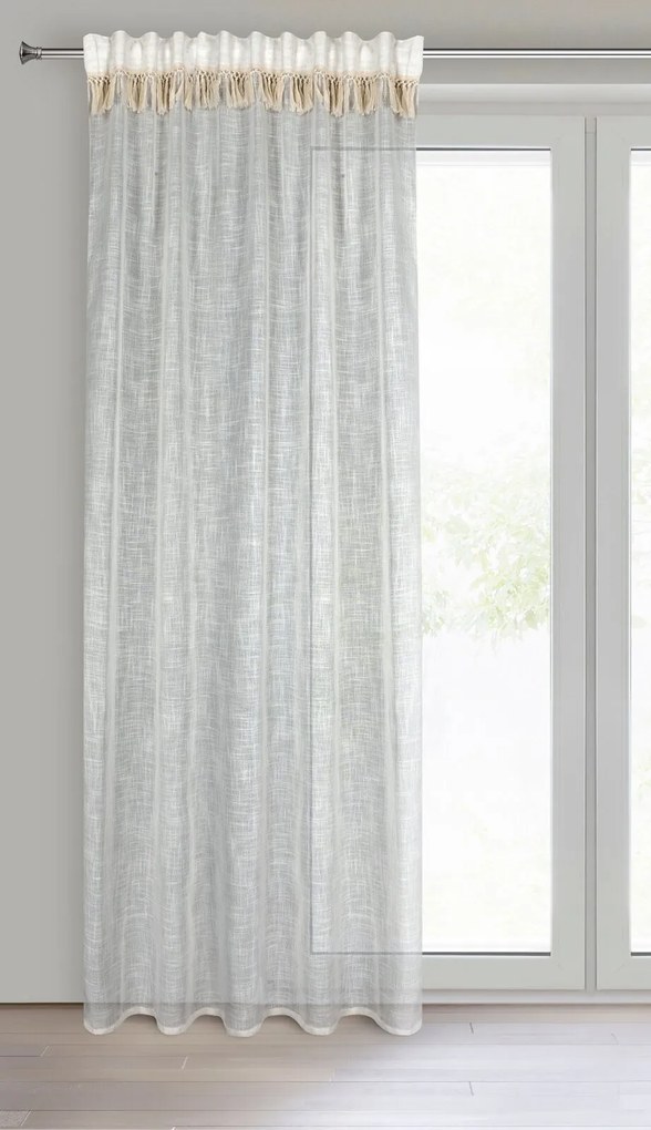 ZÁVĚS NA PÁSCE ALANIA 140X270 CM KRÉMOVÁ