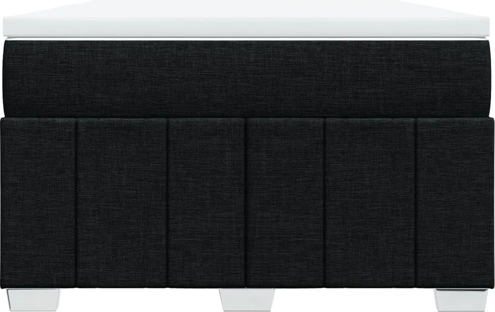 Box spring postel s matrací černá 120x200 cm textil 3285465