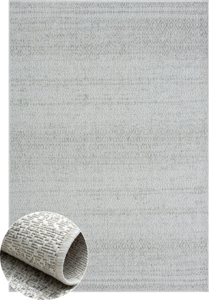 My Flair, Kusový koberec Mirage grau – na ven i na doma, 160x230, šedá, chodba / předsíň
