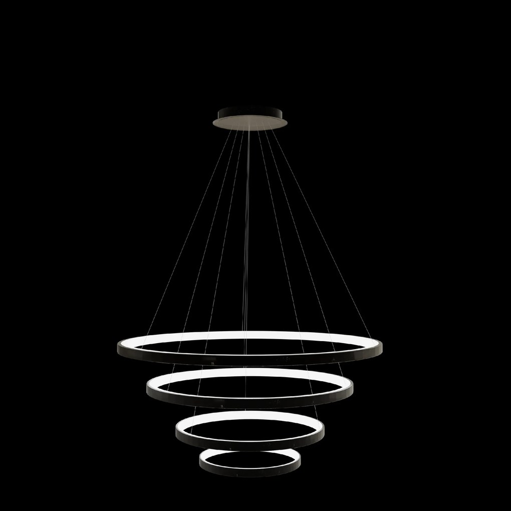 Toolight Toolight, LED stropní svítidlo 20/40/60/80 cm, 82W, 3000K, LHJ014-CP4, černá, OSW-50005