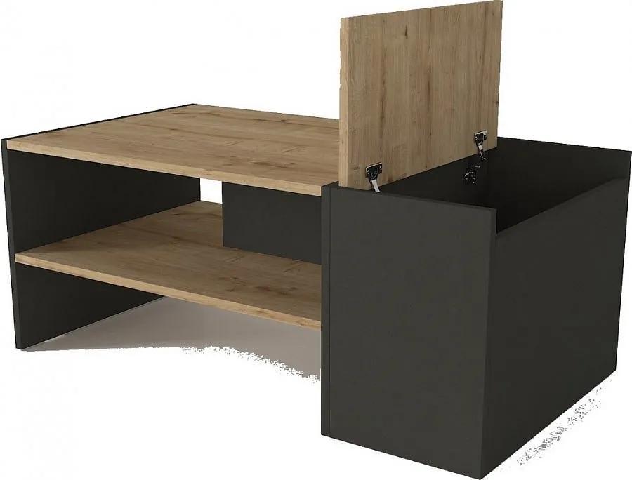 Casarredo - Komfort nábytek Konferenční stolek s ÚP IZMIR sapphire/antracit