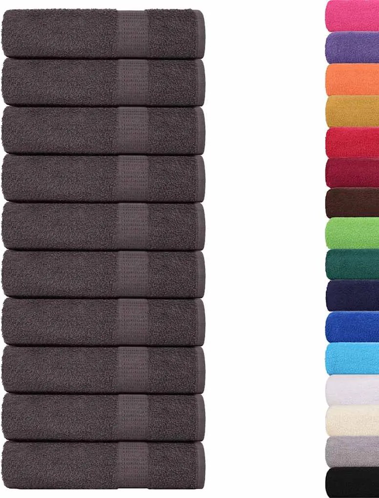 Ručníky FROGN 10 ks antracitové 100x150 cm 360 g/m² 136691
