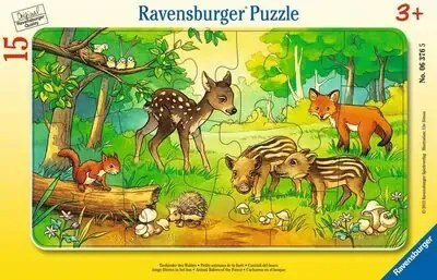 Ravensburger Mláďata v lese / 15 dílků / od 3 let