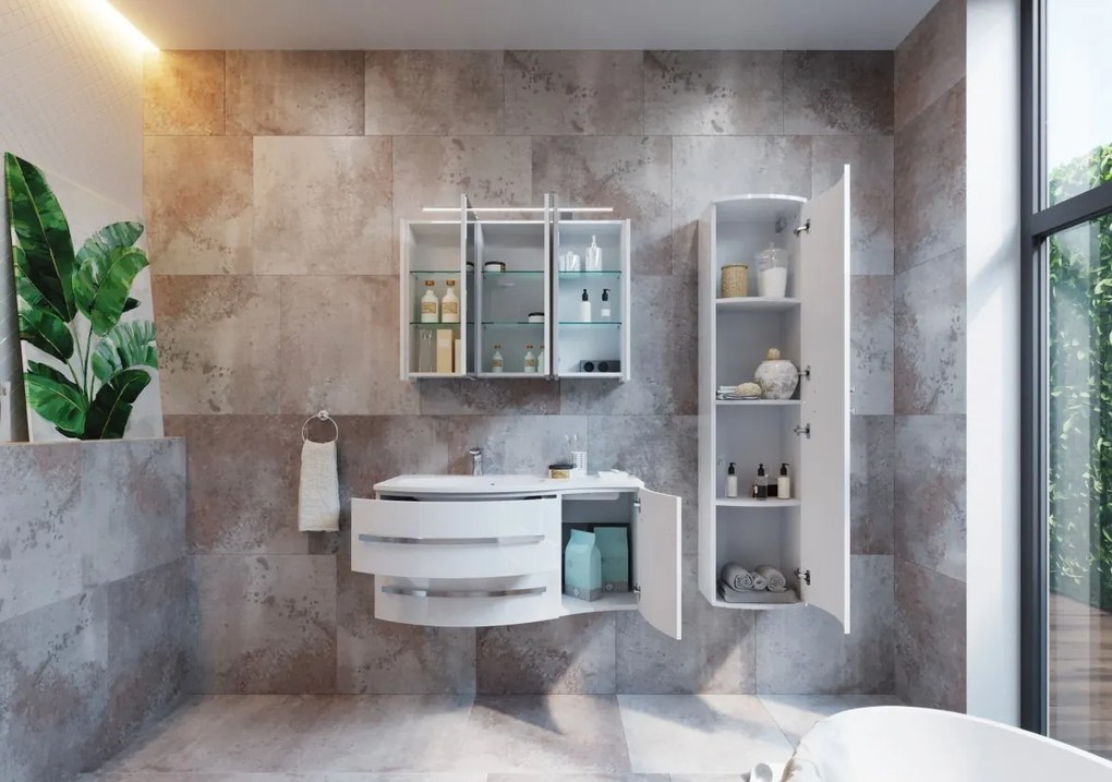 Kingsbath Vanessa White 110 koupelnová skříňka s umyvadlem Orientace: Levá