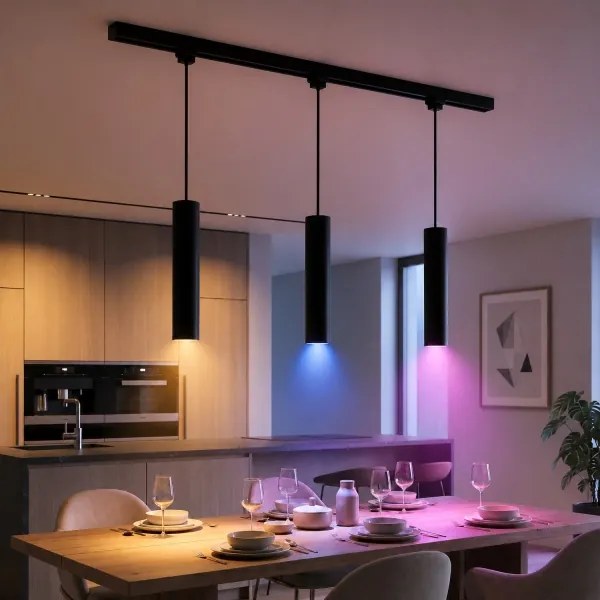 Philips-LED Stm lustr na lan v lišt sys EASYLINK HUE 3xGU10/4,7W/230V+Hue bridge