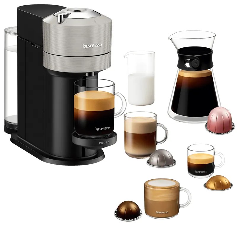 Kapslový kávovar Krups Nespresso Vertuo Next Grey XN910B10