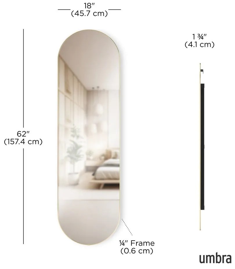 Nástěnné/stojací zrcadlo 46x157 cm Hubba – Umbra