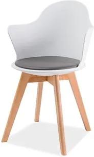 Jídelní židle MATTEO III buk/bílá