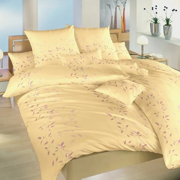 Dadka Povlak na polštář flanel Mandevila pudrová na banánovém  70x90 cm