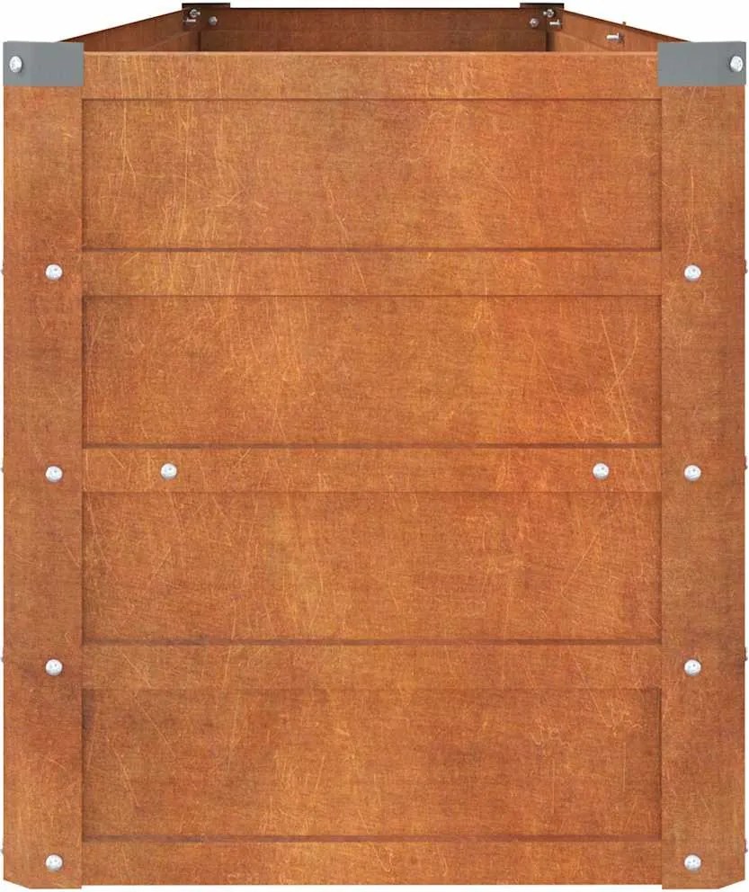 Zahradní vyvýšený záhon rezavý 160 x 40 x 45 cm cortenová ocel 151952