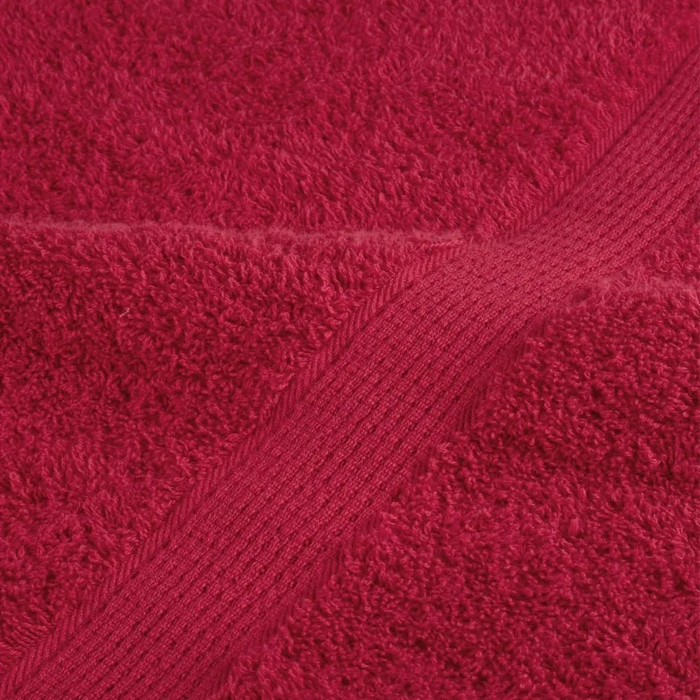 Prémiové osušky SOLUND 10 ks červené 100x150 cm 600 g/m² 137409