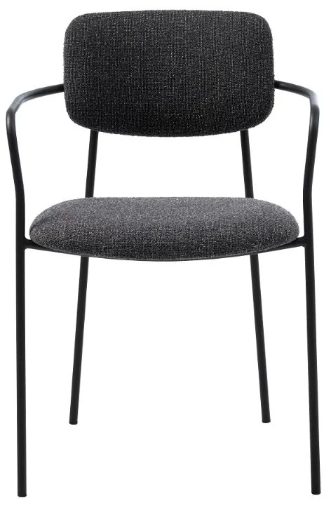 Designová jídelní židle Quirinus tmavě šedá