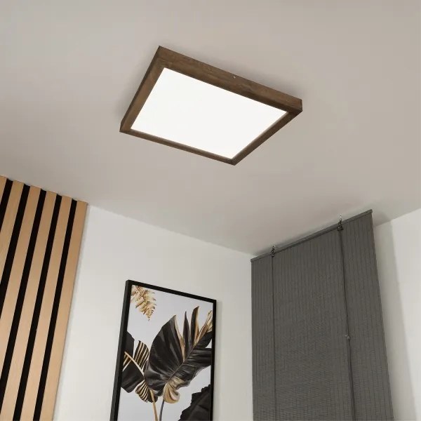 Brilagi-LED Koupelnové svítidlo WOODY FRAME LED/50W/230V 60x60 cm IP44 dub ořech