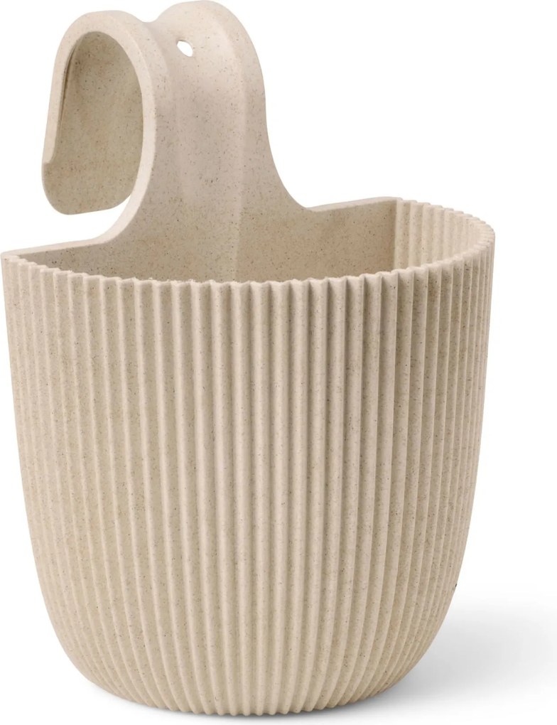 Capi Nature Groove Made With Balcony Hanger Sawdust Beige Ø 21 cm / V 28 cm