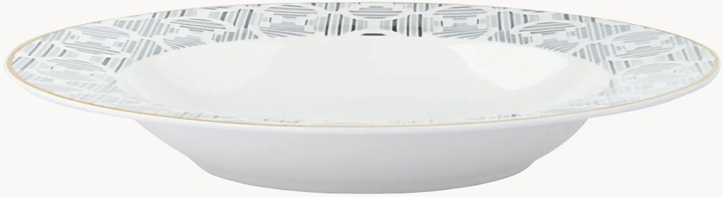 Sada hlubokých talířů z kostního porcelánu Osaka, 6 dílů