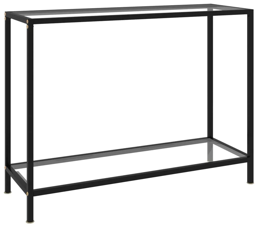 Konzolový stolek transparentní 100 x 35 x 75 cm tvrzené sklo 322835
