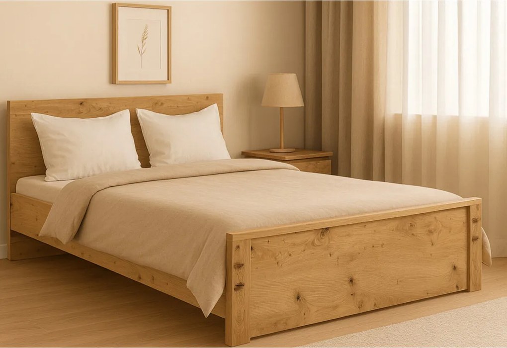Postel 140x200 dub artisan Ayson