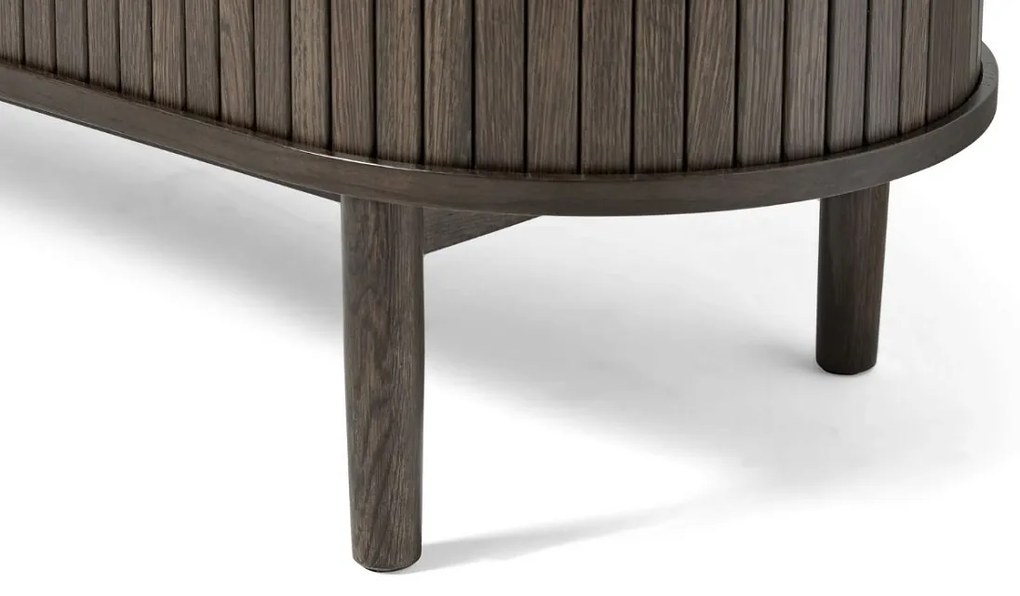 Designová komoda Palomino 140 cm tmavě hnědý dub