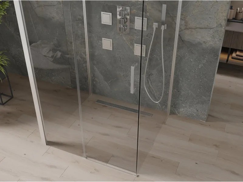Mexen Omega 3-stěnový sprchový kout 100x100 cm, 8mm čiré sklo - chromový profil, 825-100-100-01-00-3S