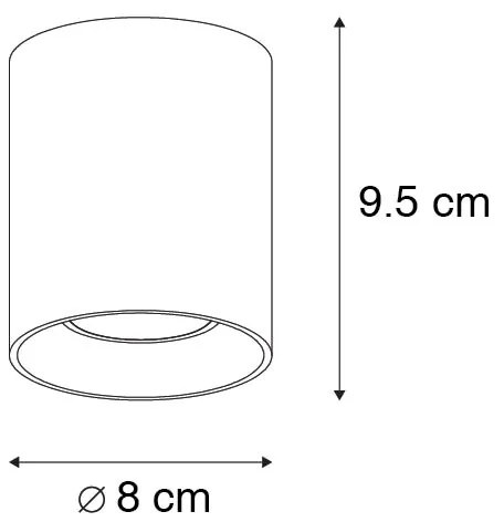 Bodové svítidlo zlaté - Tubo