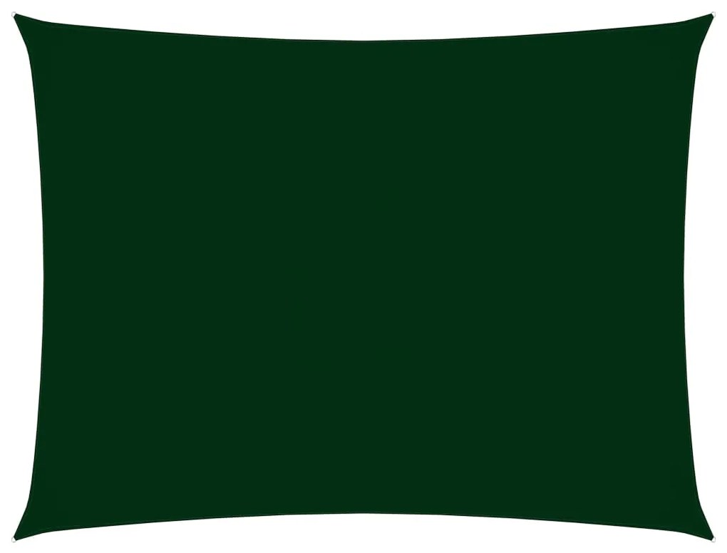 vidaXL Stínící plachta oxfordská látka obdélník 2 x 4,5 m tmavě zelená