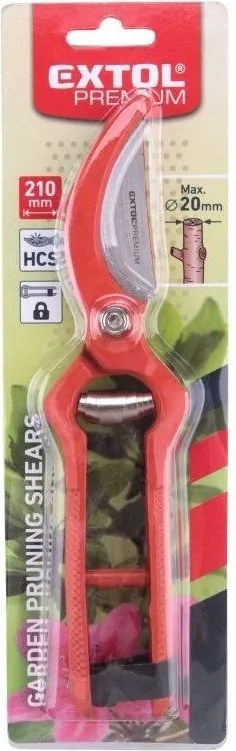 Nůžky zahradnické celokovové 210 mm EXTOL PREMIUM