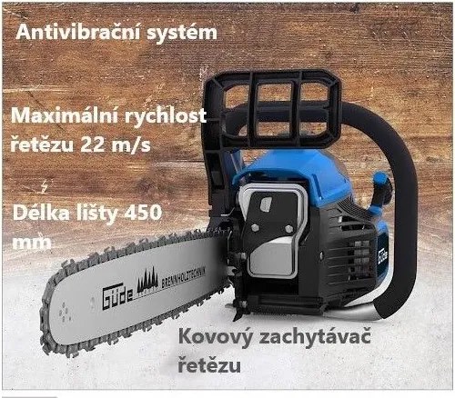 Motorová řetězová pila KS 450-55 GÜDE