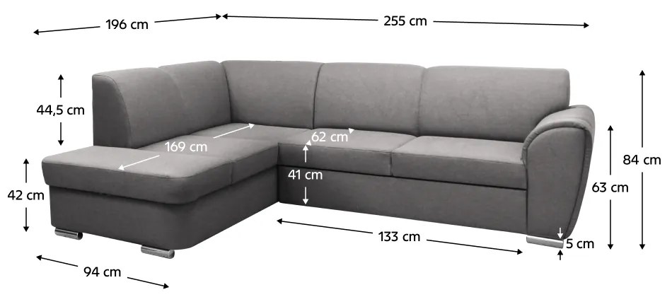 Rozkládací sedací souprava KENAI Tempo Kondela
