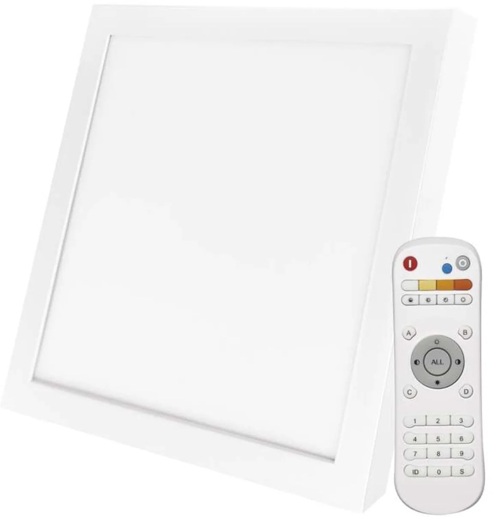 CCT přisazený LED panel 600x600mm s dálkovým ovládáním